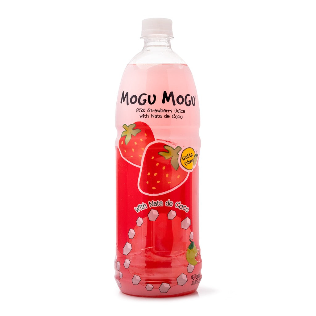 Mogu Mogu Strawberry with Coconut Jelly Cubes 1L (Thailand) – Snack Safari